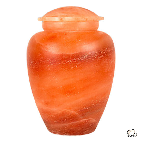 Fiery Orange Biodegradable Salt Urn – Exquisite Urns
