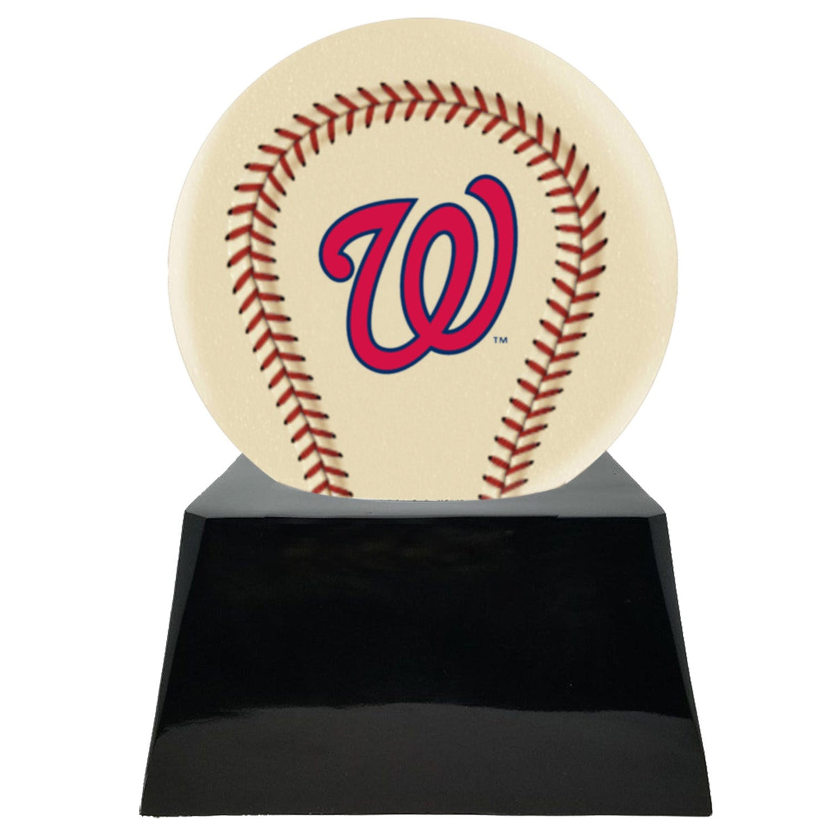 Baseball Cremation Urn with Optional Ivory Washington Nationals Ball D ...