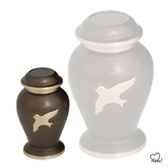 Birds In Flight Solid Brass Cremation Urn – Exquisite Urns