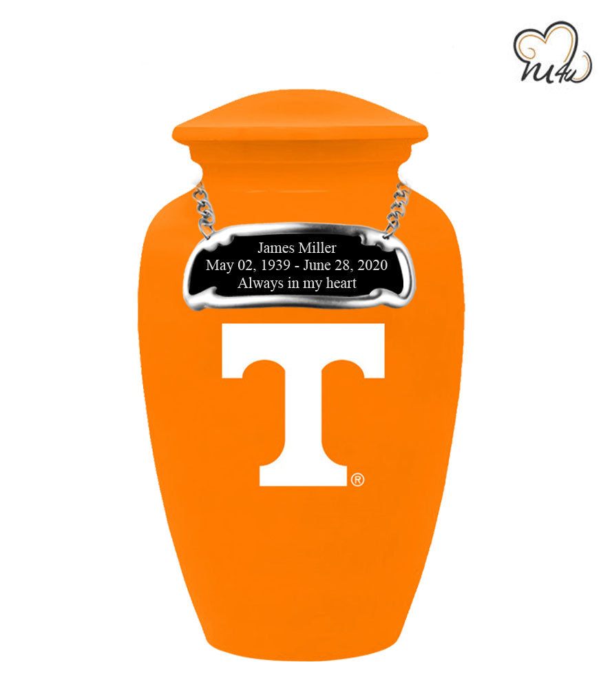 University of Tennessee Volunteers College Cremation Urn - Light Orang ...